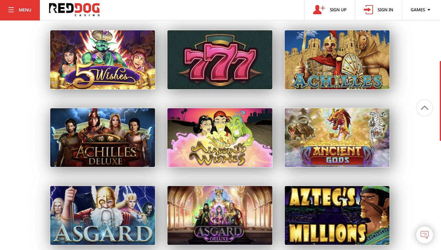 Red Dog Casino AU - online casino games and slots, payment options and ...